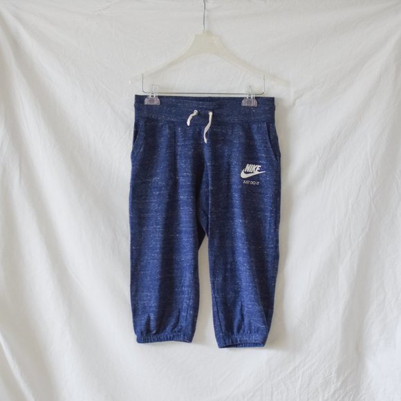 Nike | Bottoms | Nike Blue Capri Shorts | Poshmark